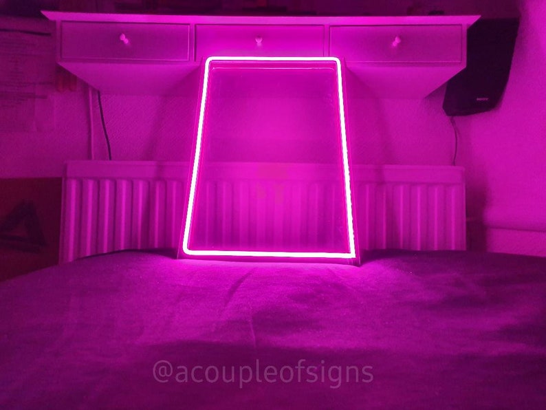 THE 1975 Box/rectangle Neon Flex Handmade Sign. 297x420mm - Etsy