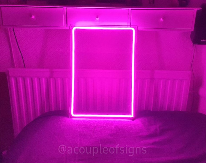 THE 1975 | Box/rectangle| Neon Flex Handmade Sign. 297x420mm (colour ...