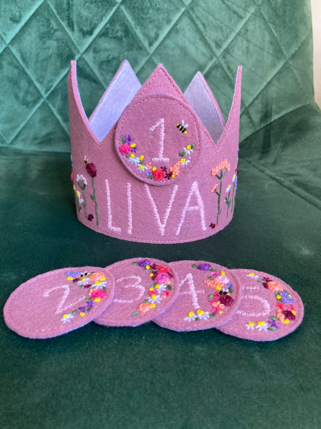 Birthday Crown Theme of Your Choice With up to 5 Numbers (press Studs ...