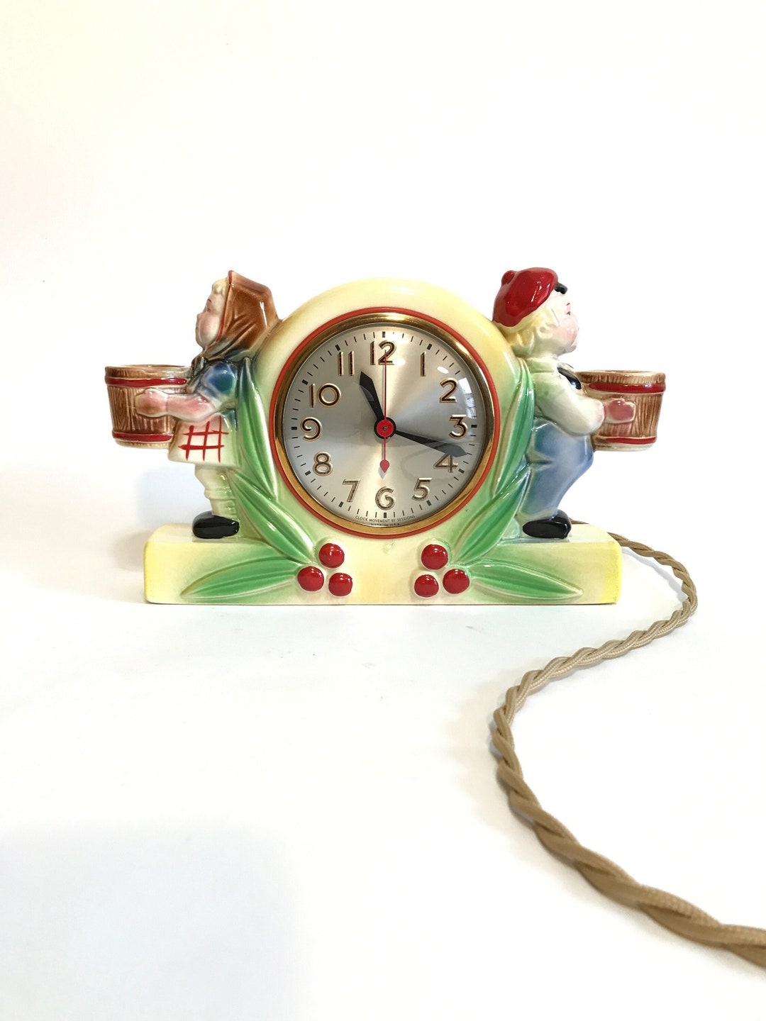 Fully Restored Vintage 1950's Sessions Electric Clock, Ceramic Case ...