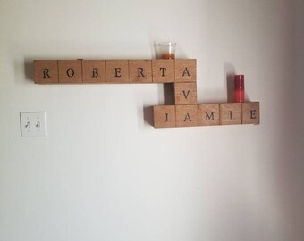 Personalized scrabble tile OrnamentsUp to 5 letters