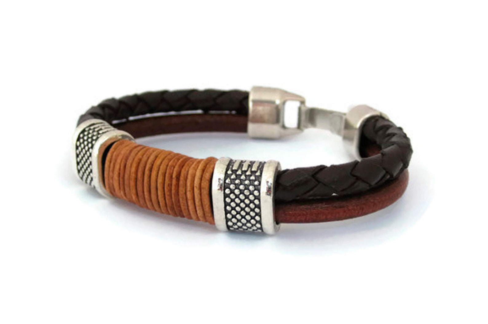 Men Leather Bracelet, Mens Bracelet, Men Hipster Bracelet, Leather ...