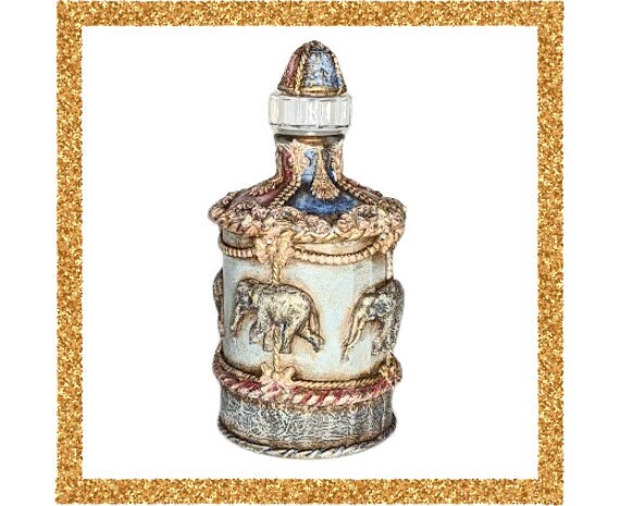 Elephant Carousel Decorative Decanter / Vintage Rustic Home - Etsy