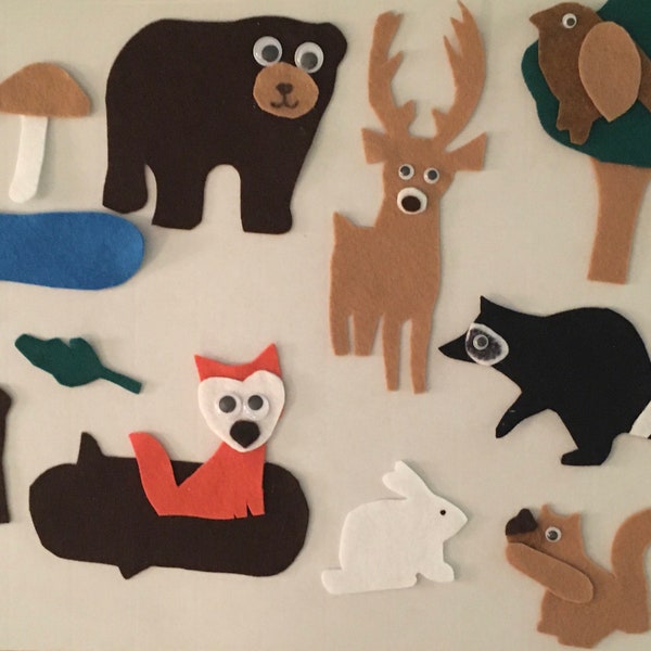 Felt Forest Animals - Etsy