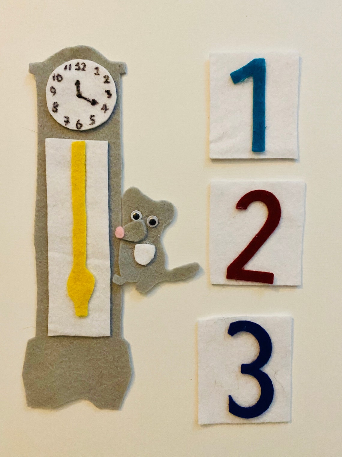 Hickory Dickory Dock the Mouse Ran up the Clock | Etsy