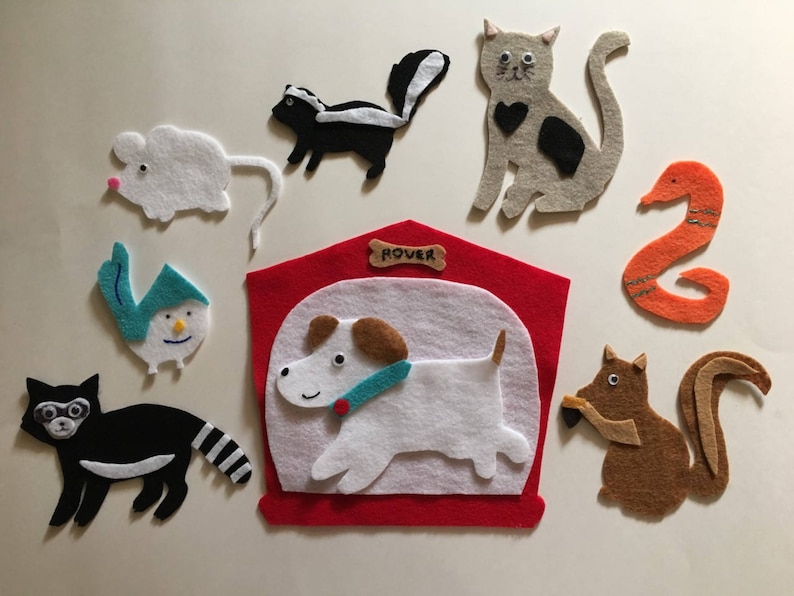 Move Over Rover - Children's Felt/flannel Story - Etsy