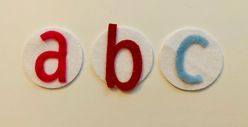 Lowercase Felt Alphabet Letters - Felt Board Story / Children's Flannel ...