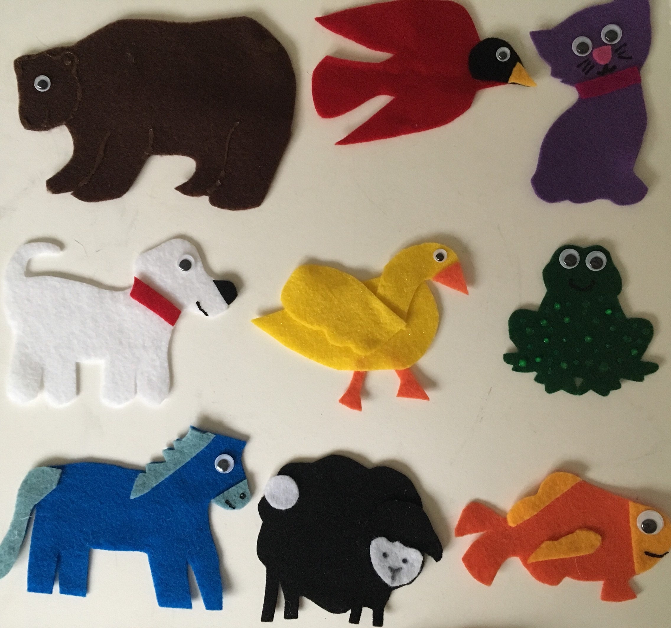 Brown Bear, Brown Bear What Do You See? Children's Felt Story/children ...