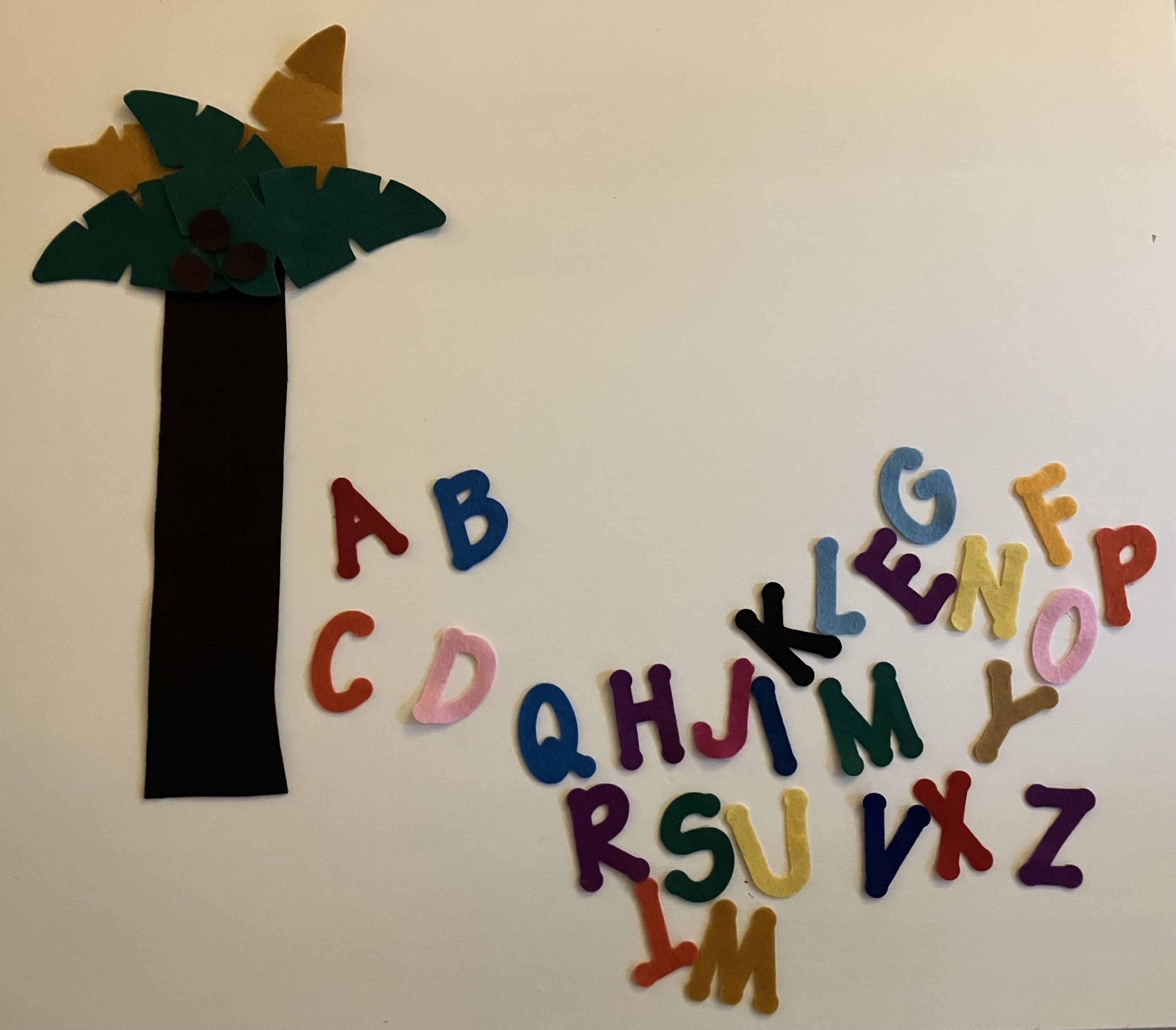 Chicka Chicka Boom Boom Felt Story / Felt Letters / Flannel Story for ...