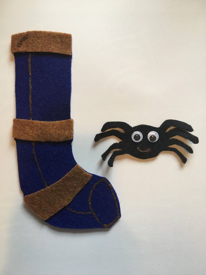 Itsy Bitsy Spider Felt Story - Children's Felt / Flannel Story for ...