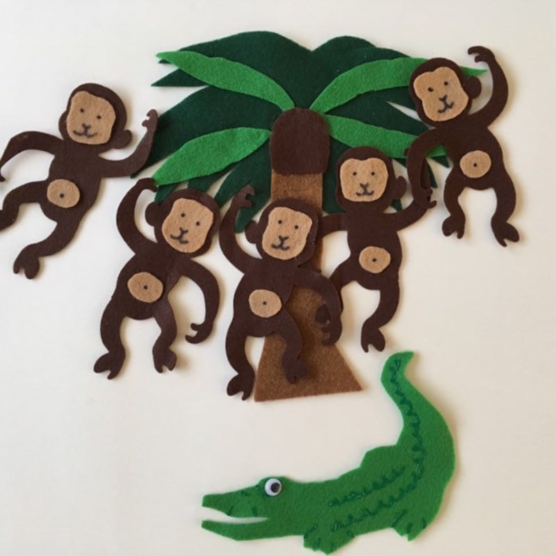 Five Little Monkeys - Etsy