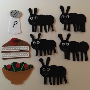 Five Hungry Ants Felt Story - Flannel Board Story / Children's Learning ...