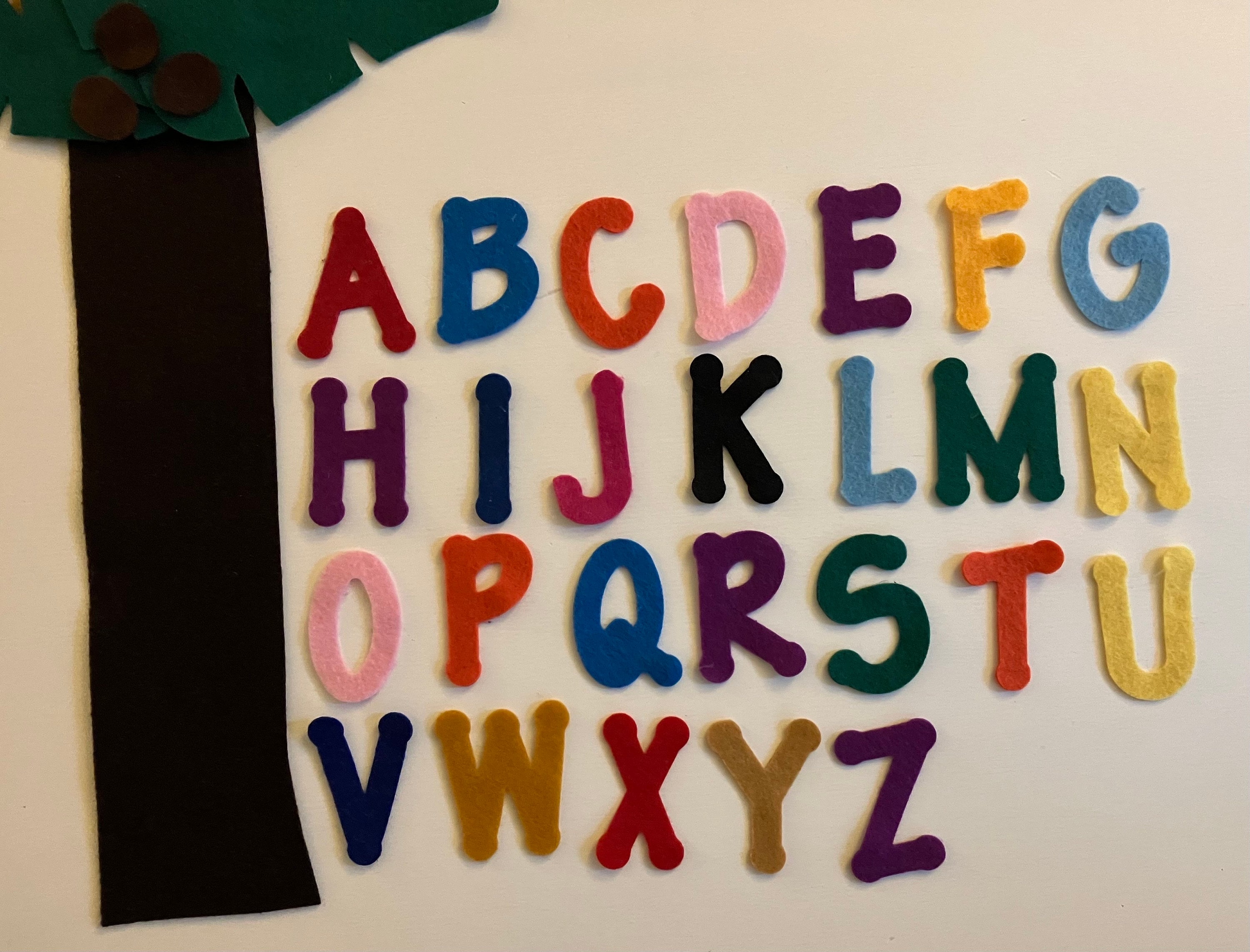 Chicka Chicka Boom Boom Felt Story / Felt Letters / Flannel Story for ...