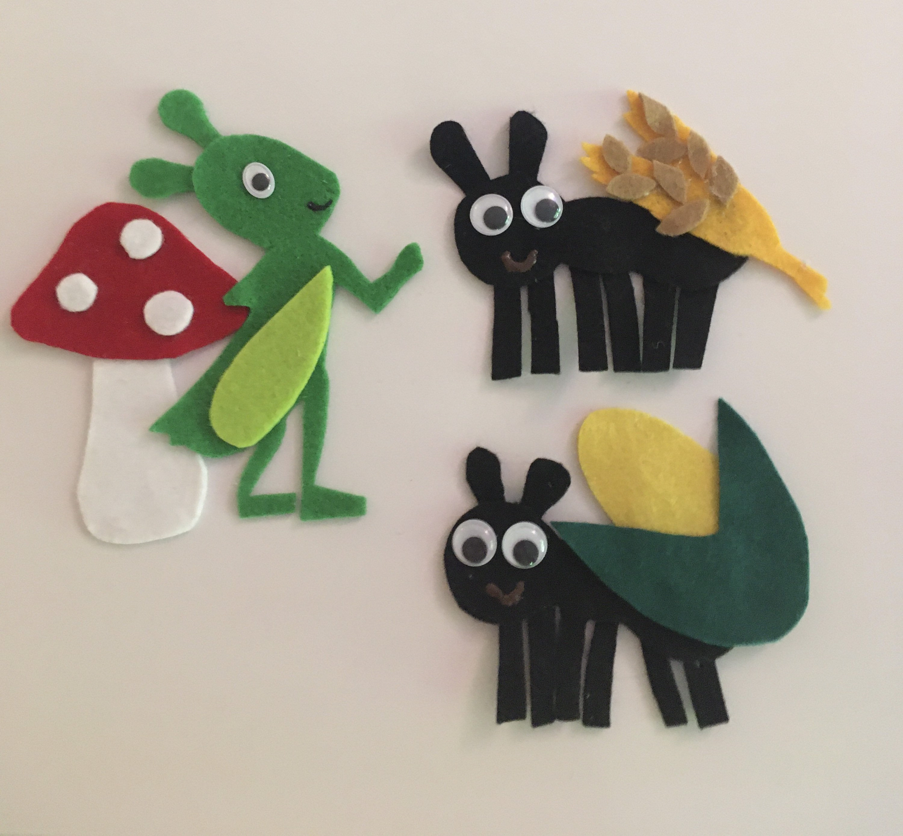 The the Ant and the Grasshopper Felt Story - Aesop’s Fable / Children’s ...