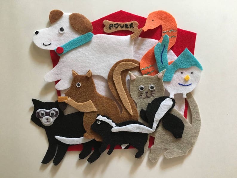 Move Over Rover - Children's Felt/flannel Story - Etsy
