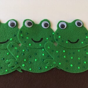 Five Green and Speckled Frogs - Children's Felt Story/ Flannel Story ...