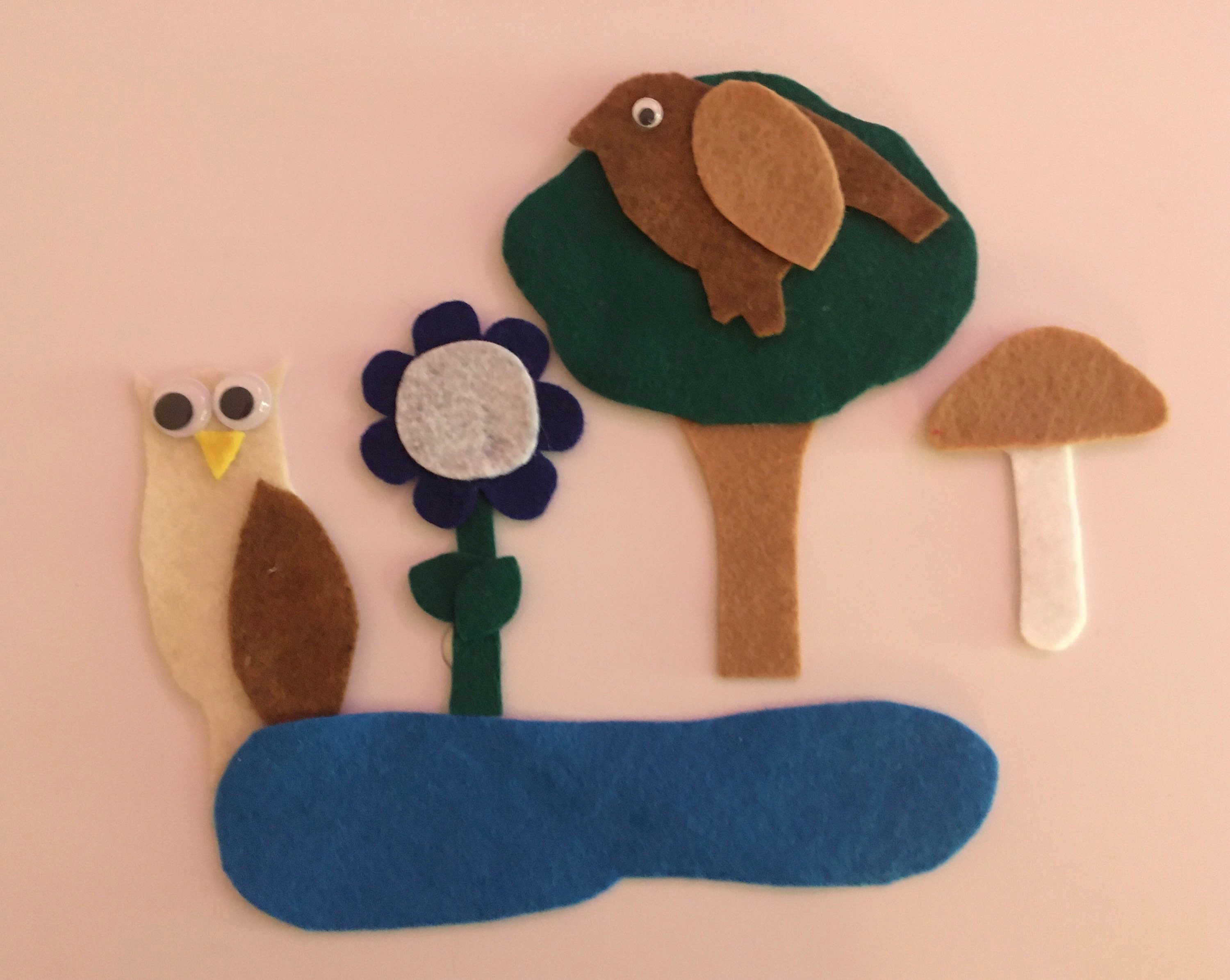 Forest Animals Play Feltscape Felt Story / Children’s Flannel Board ...
