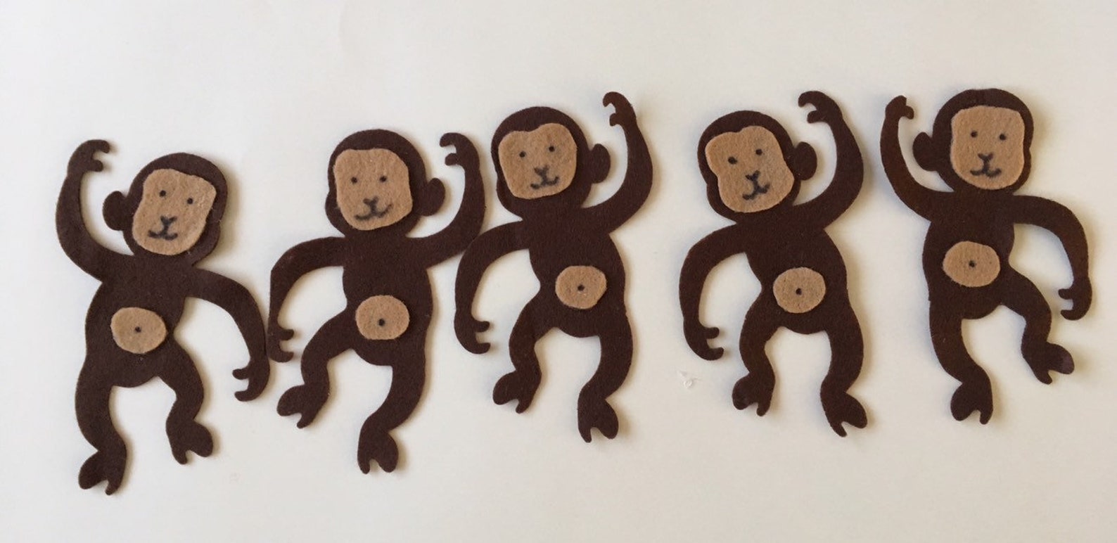Five Little Monkeys Swinging in the Tree Childrens - Etsy Canada