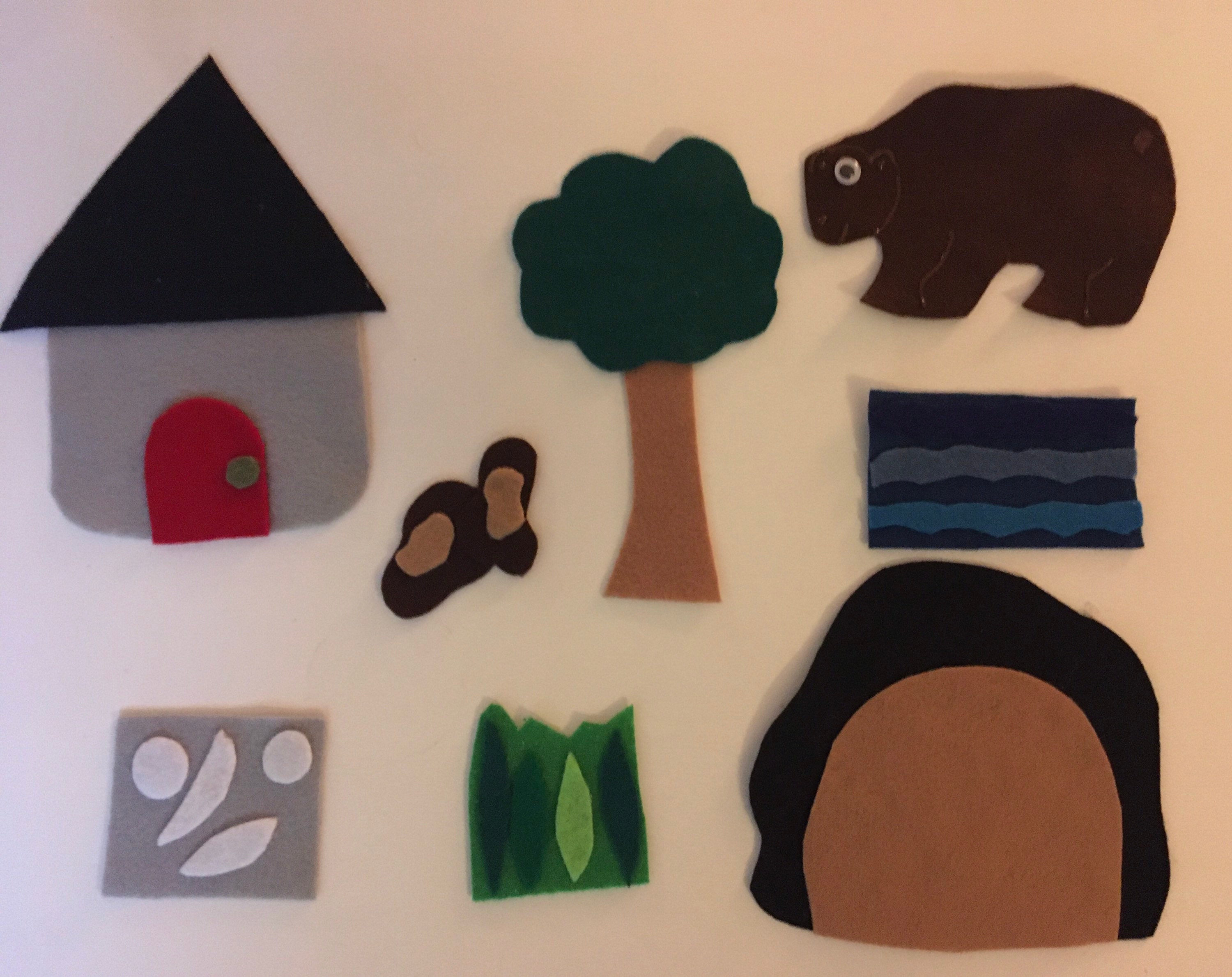 We’re Going on a Bear Hunt Felt Story / Flannel Board Story - Children ...