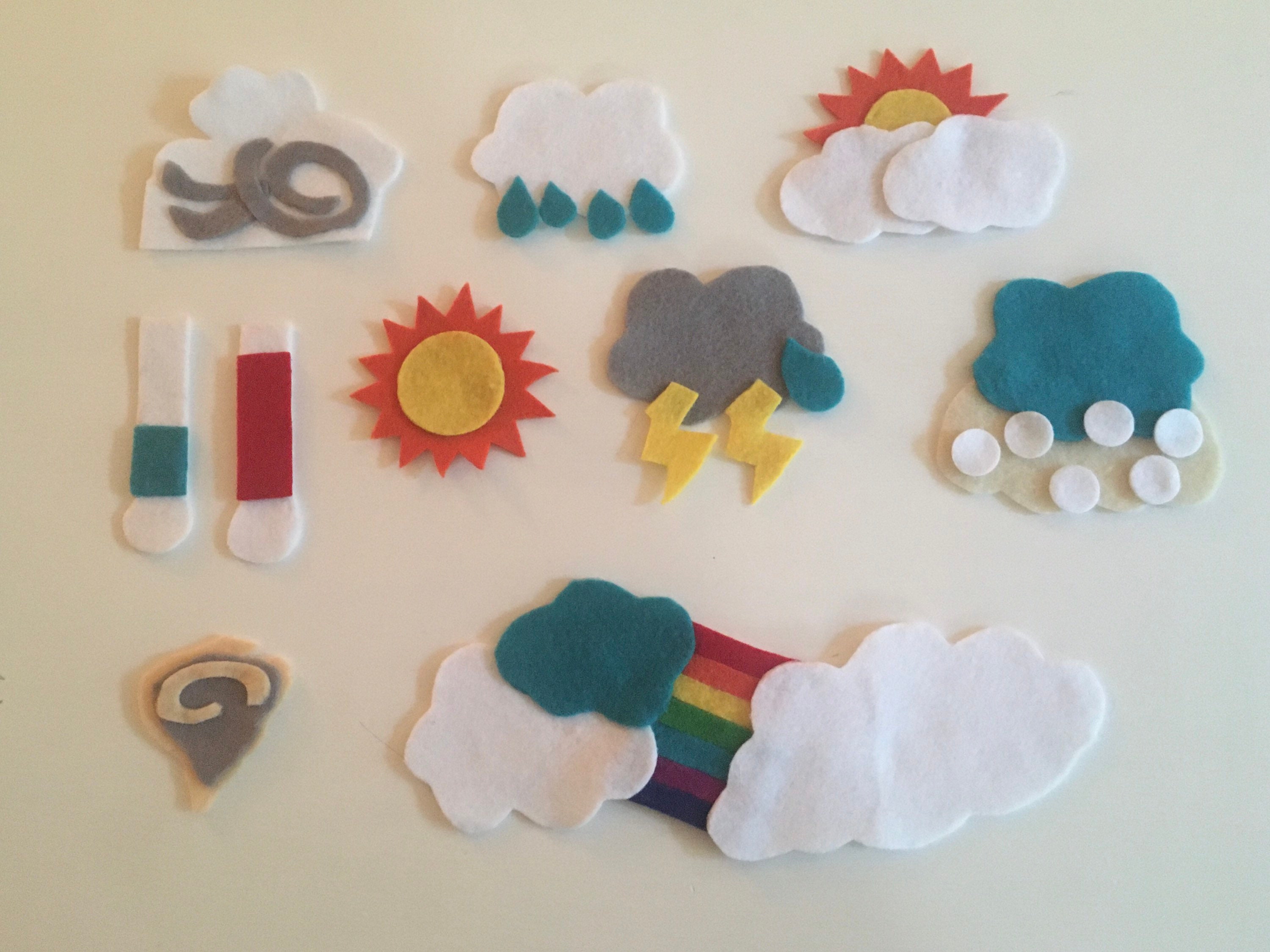 Weather Felt Story Set / Flannel Story for Early Childhood Education - Etsy