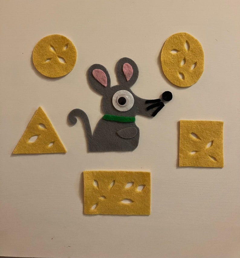 Mouse Loves Cheese! Felt Story - Children’s Felt Learning Story ...