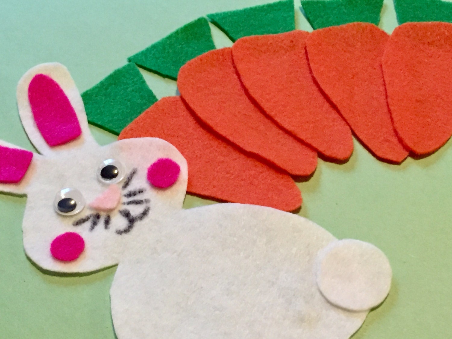 Five Little Carrots - Children's Felt / Flannel Story for Early ...