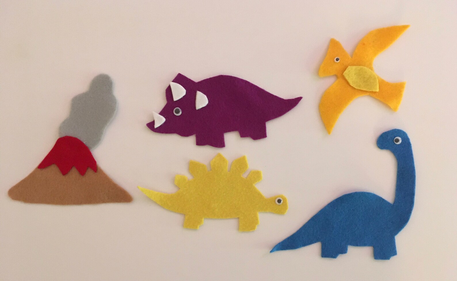 Dinosaur Felt Story Playscape Felt Scene / Children’s Flannel Board ...