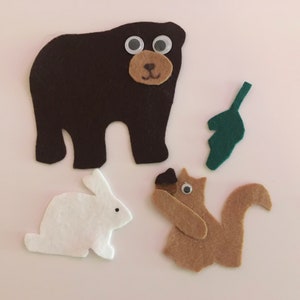 Forest Animals Play Feltscape Felt Story / Children’s Flannel Board ...