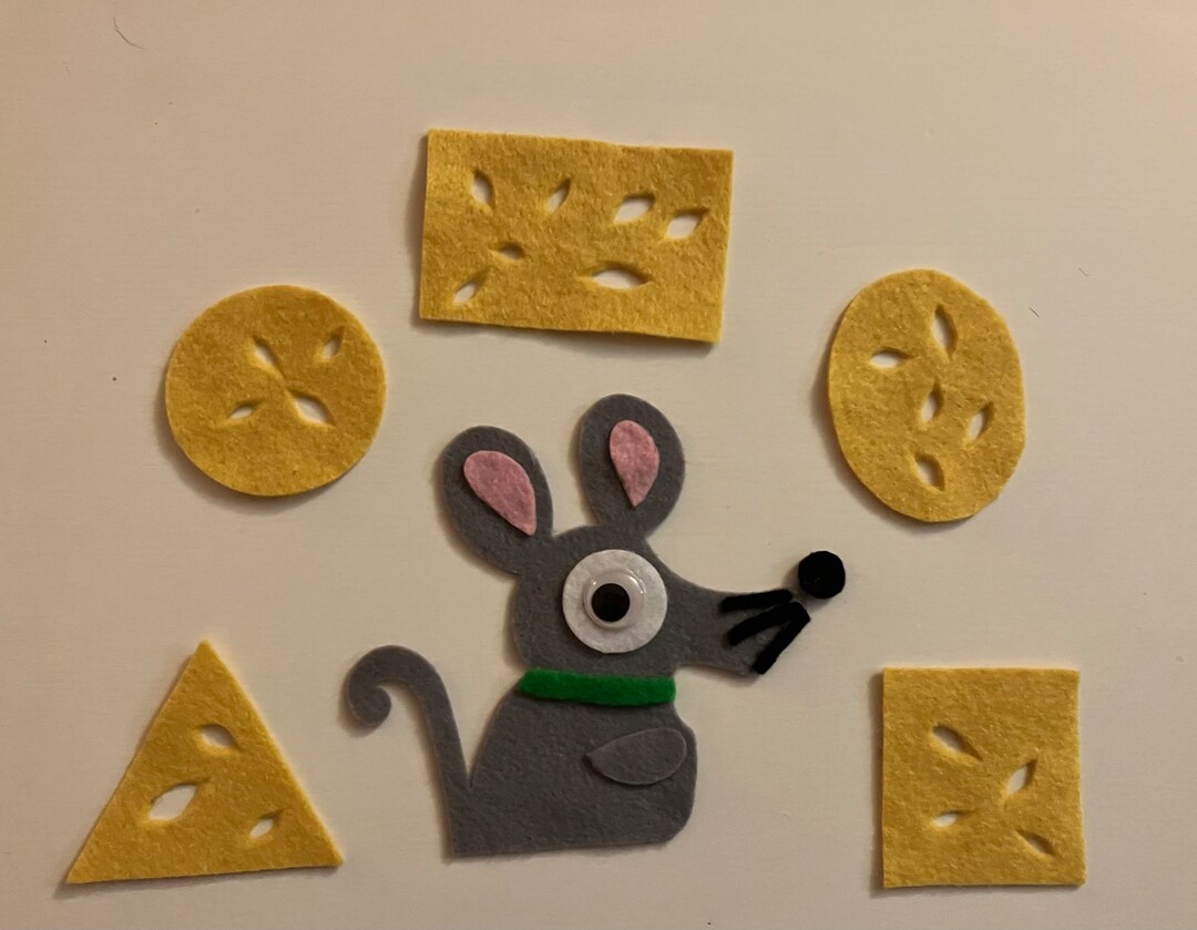 Mouse Loves Cheese! Felt Story - Children’s Felt Learning Story ...