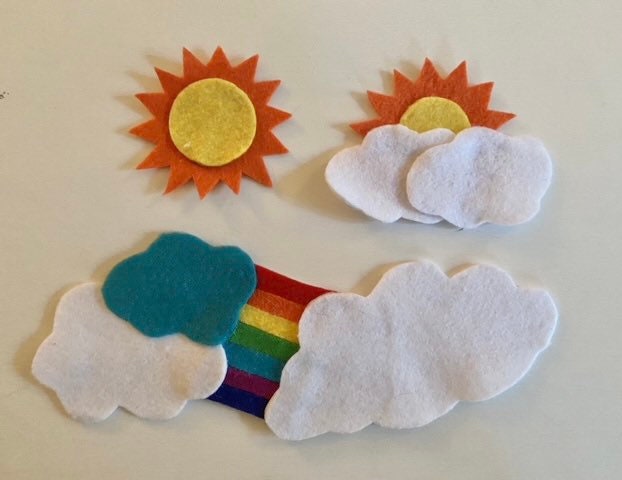 Weather Felt Story Set / Flannel Story for Early Childhood Education - Etsy