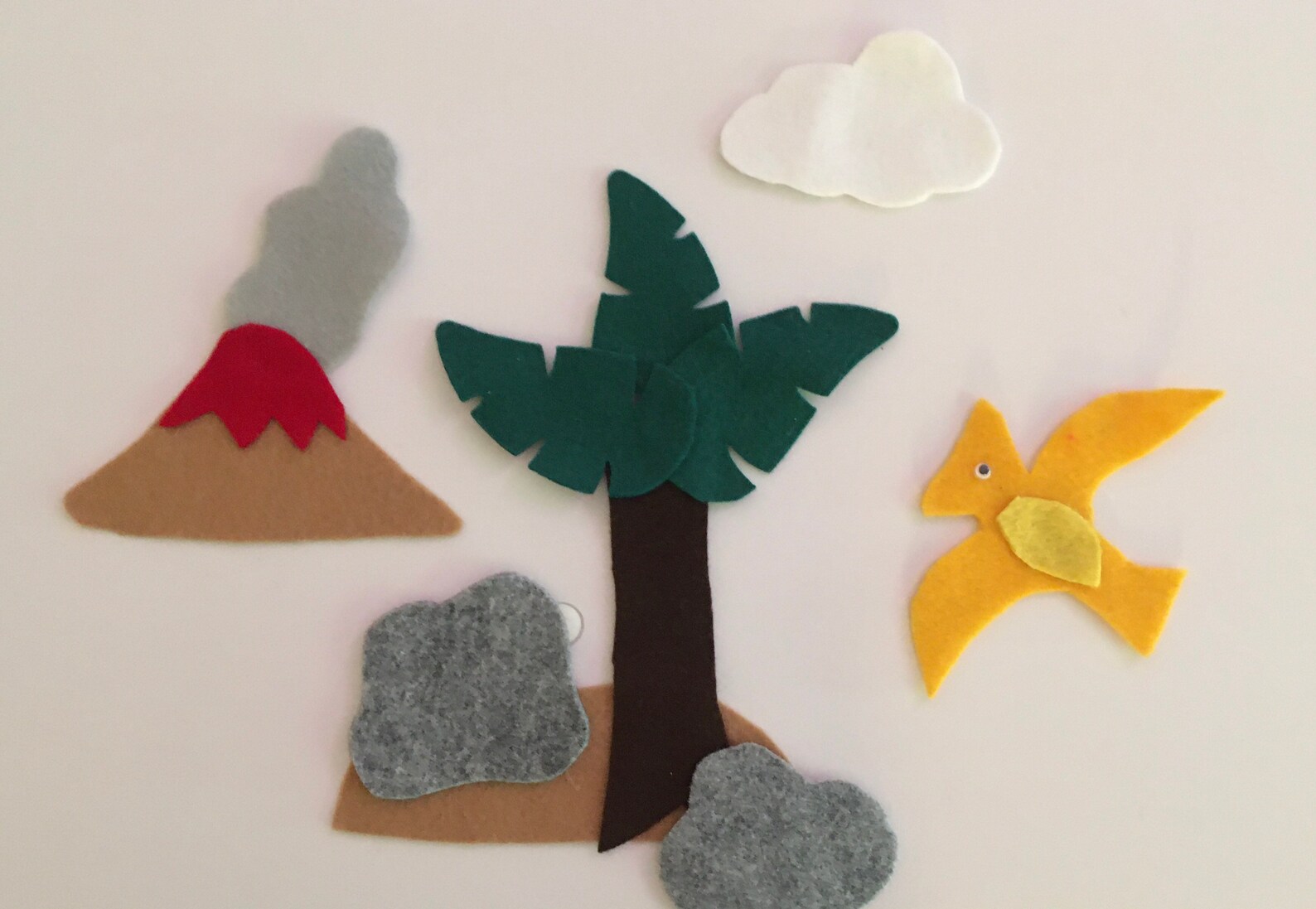 Dinosaur Felt Story Playscape Felt Scene / Children’s Flannel Board ...