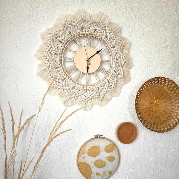 Boho Wall Clock - Etsy