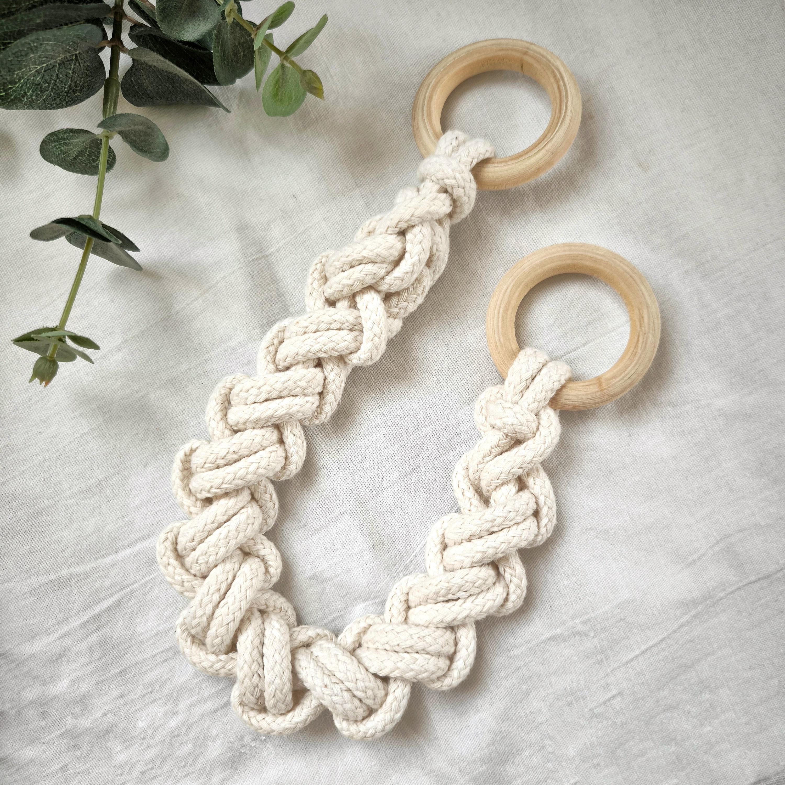 Modern Macrame Door Stop, Finger Pinch Guard, Decorative and Functional ...