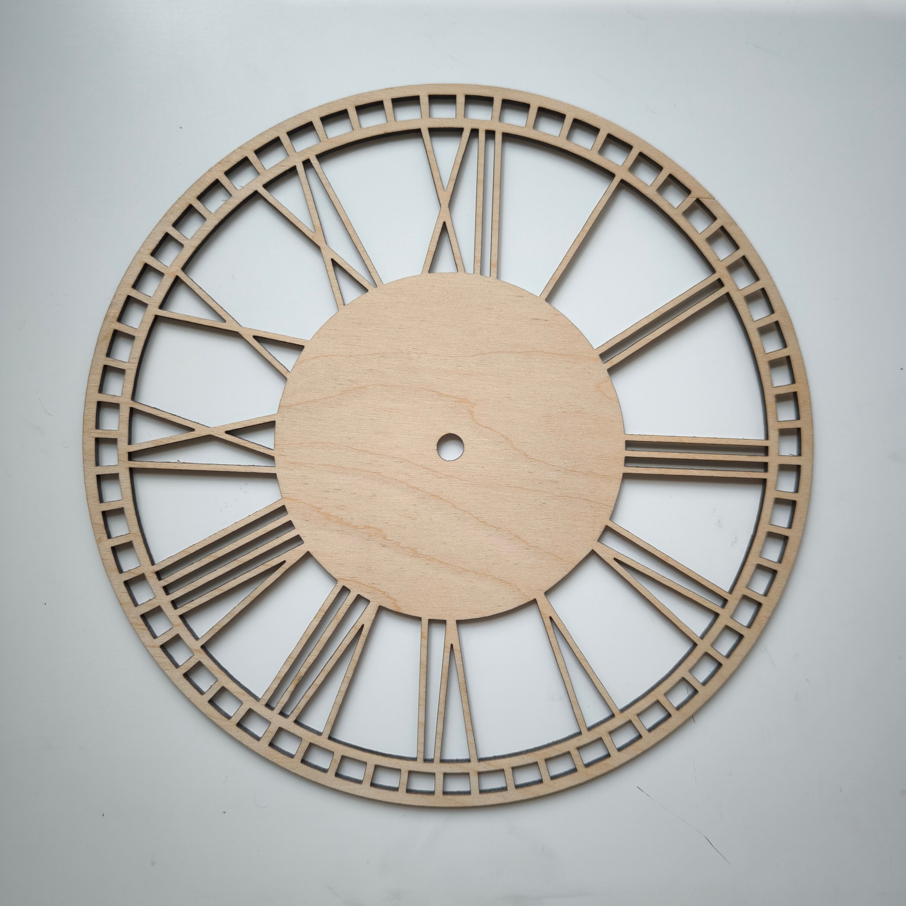 Customizable Laser-cut Wooden Clock Base, Perfect for Macrame & DIY ...