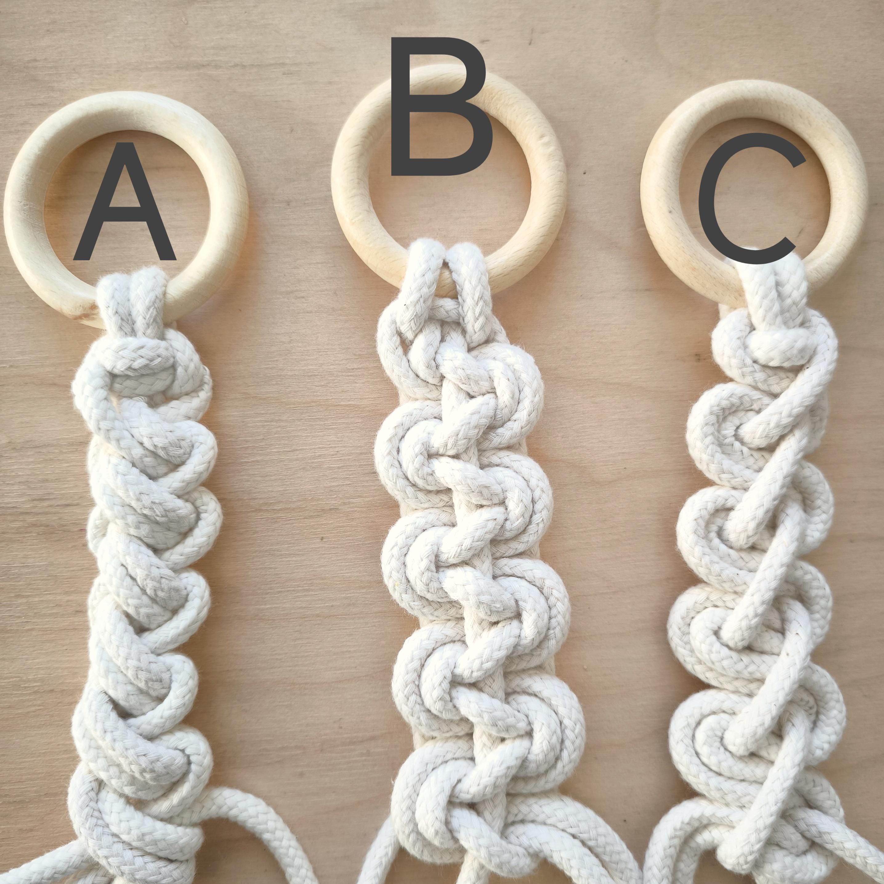 Modern Macrame Door Stop, Finger Pinch Guard, Decorative and Functional ...