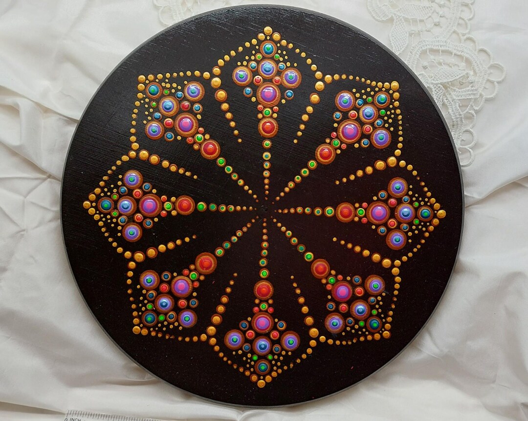 Dotpainted Unique Artpiece - Etsy