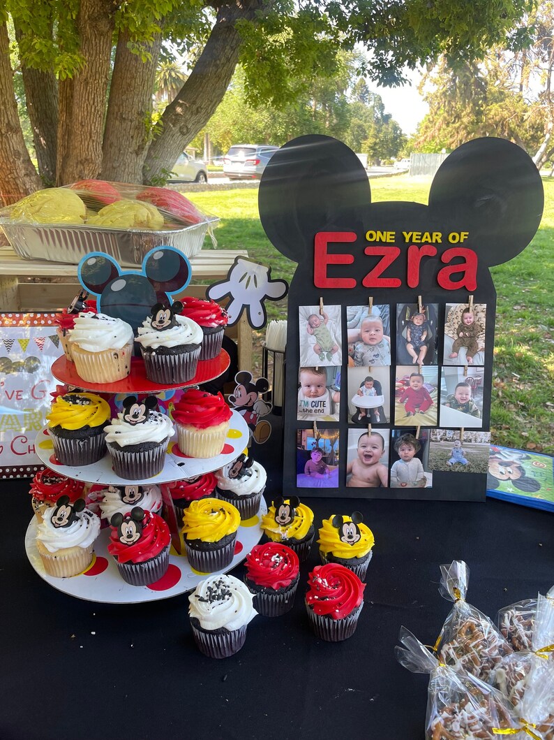 Mickey Mouse Inspired Photo Board - Etsy