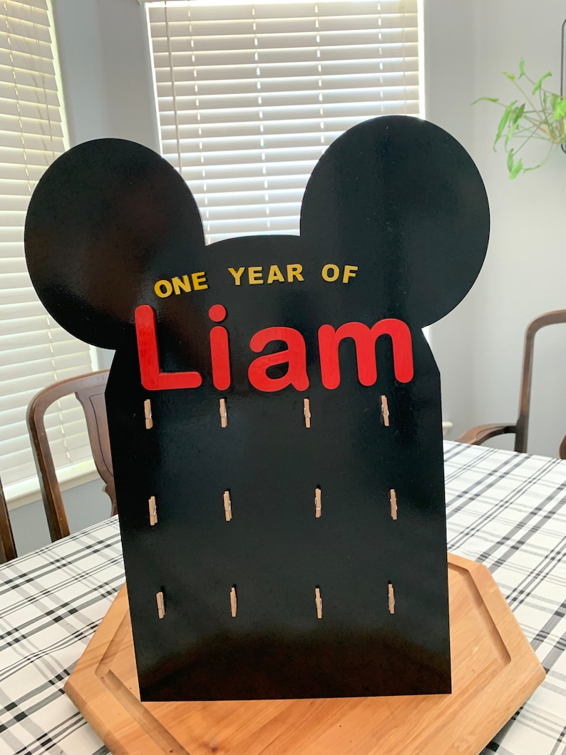 Mickey Mouse Inspired Photo Board - Etsy