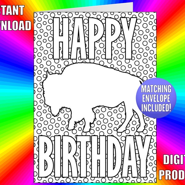Yellowstone Birthday Card Printable - Etsy