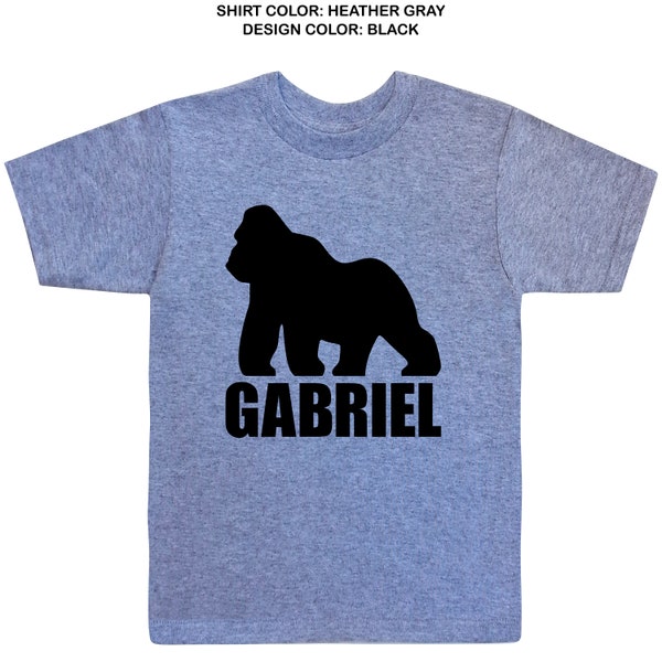 Personalized Gorilla Tshirt - Etsy