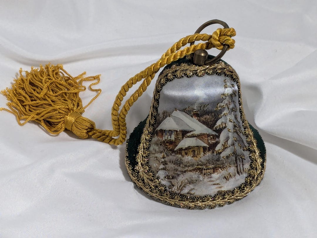 Vintage REUGE Christmas Bell Musical Ornament “O Tannenbaum” Green ...