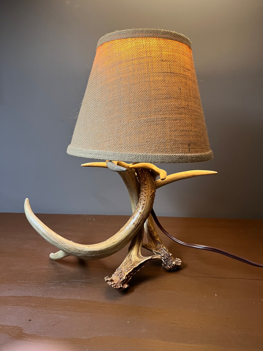Whitetail Antler Lamp - Etsy