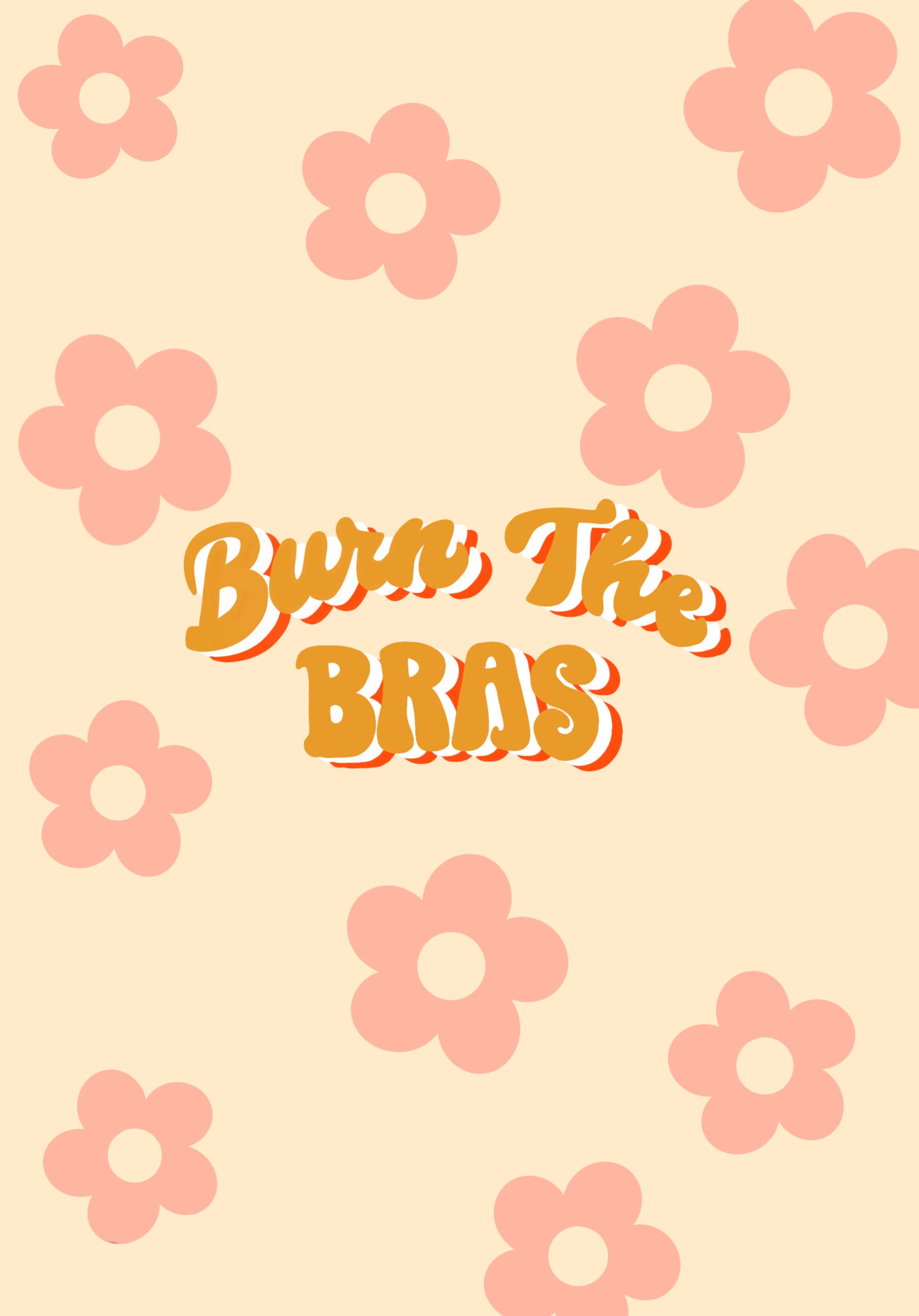 Digital Art Print Burn the Bras - Etsy