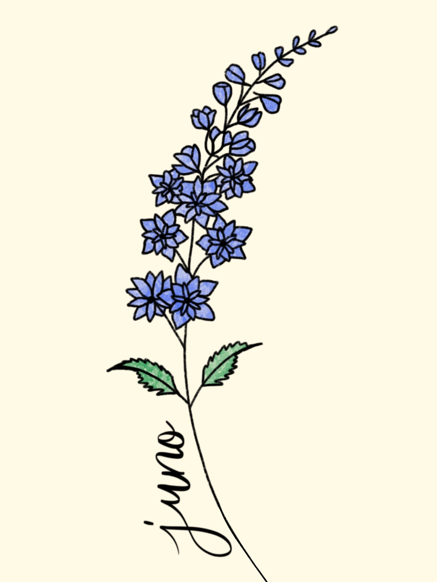 Birth Flowers Digital Print | Customizable | Personalized | Floral ...