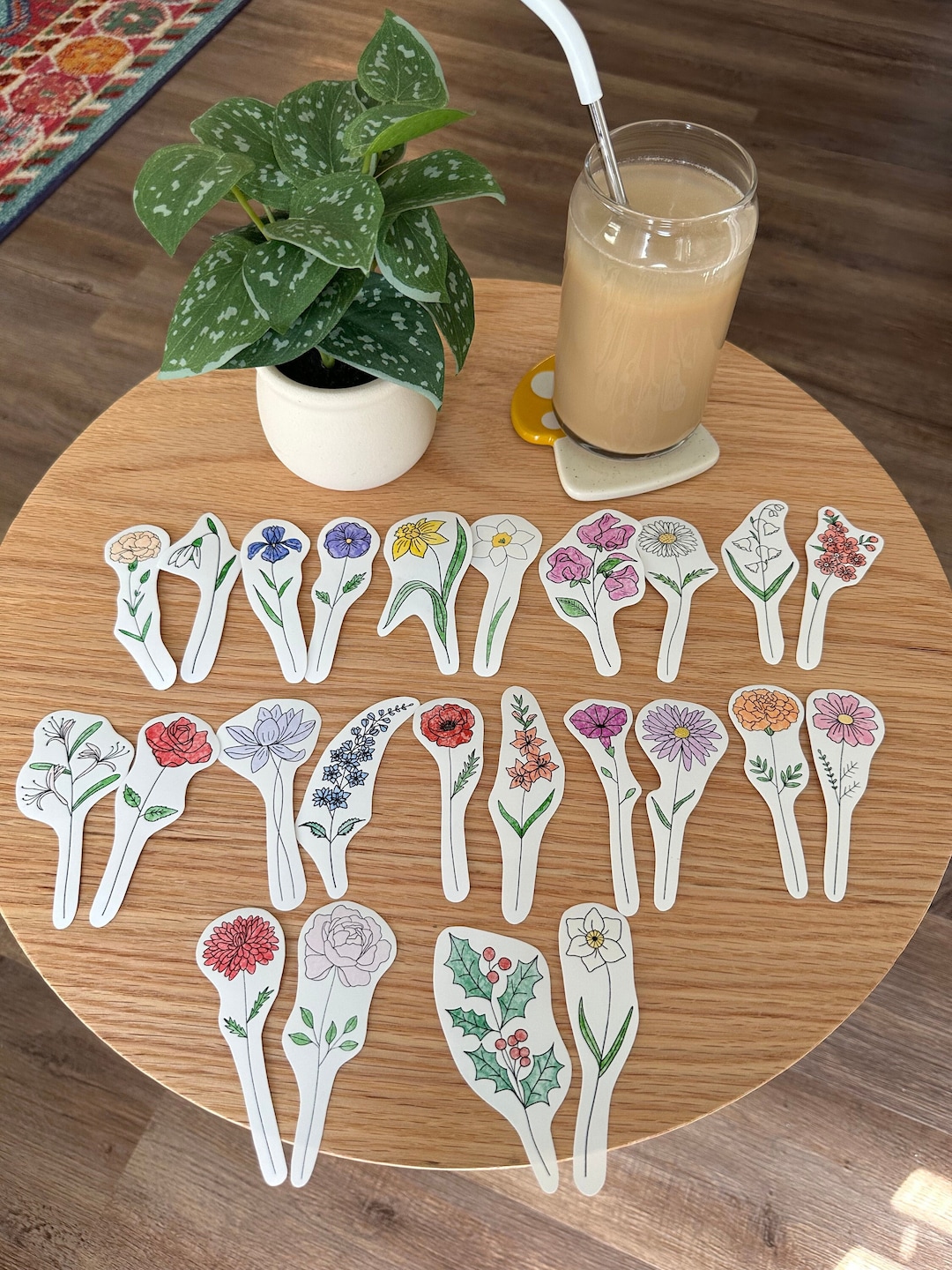 SALE Birth Flower Stickers | Oopsie Sticker Sale | Waterproof Stickers ...