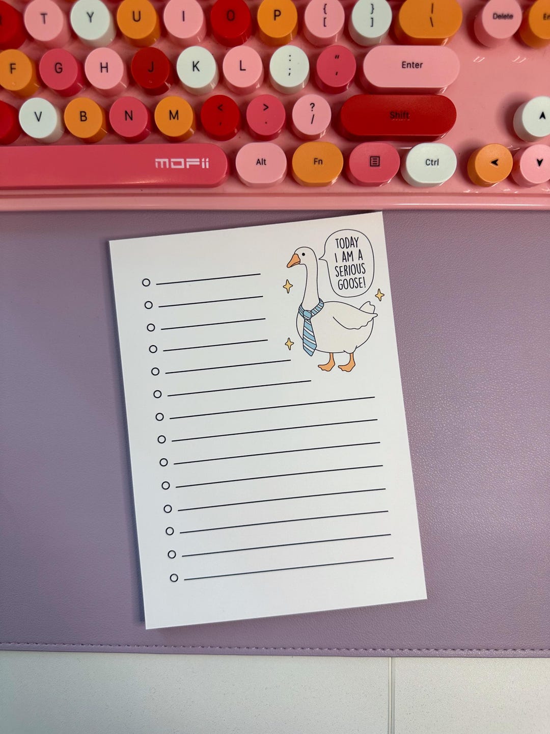 Today I Am A Serious Goose Notepad | Cute Office Supplies | to Do List ...