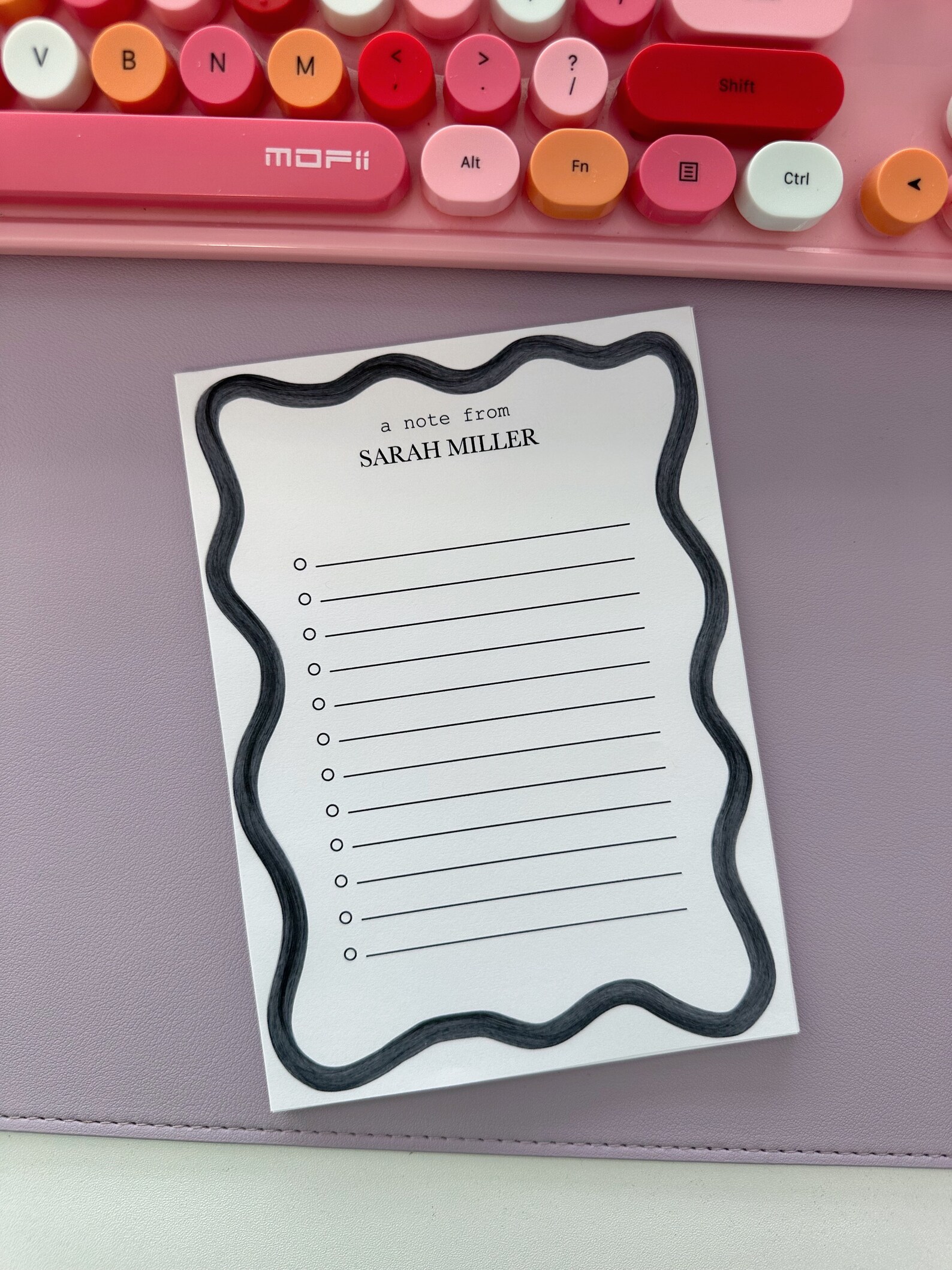 Custom Name Notepad | A Note From | Personalized Office Gift ...