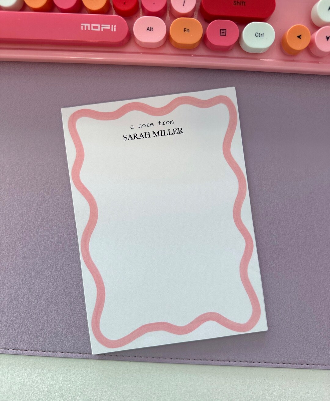 Custom Name Notepad | A Note From | Personalized Office Gift ...