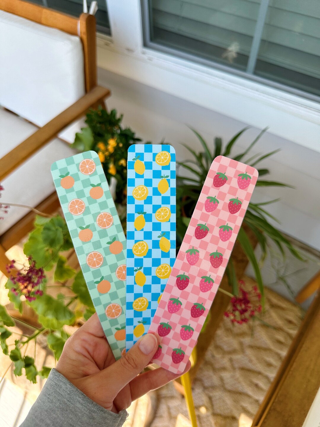 Fruit Bookmarks | Cute Unique Bookmarks | Summer Bookmarks | Laminated ...