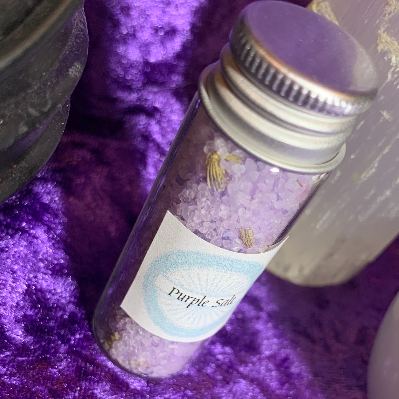 Purple Ritual Salt Purple Witches Salt Lavender Salt Spell - Etsy